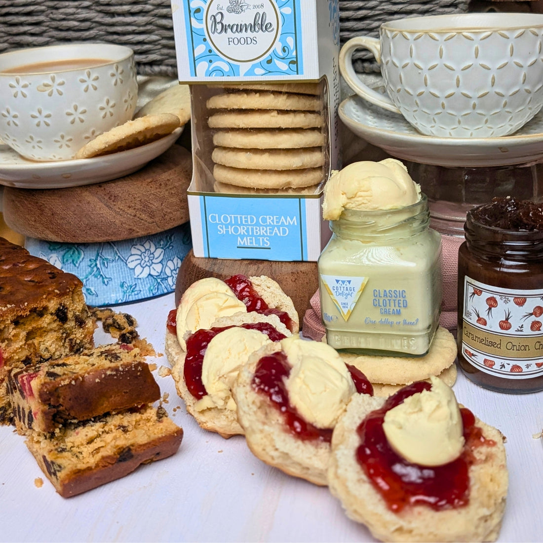 Cream Tea Hamper with Scones Gift | Free UK Delivery – Cheese Hamper