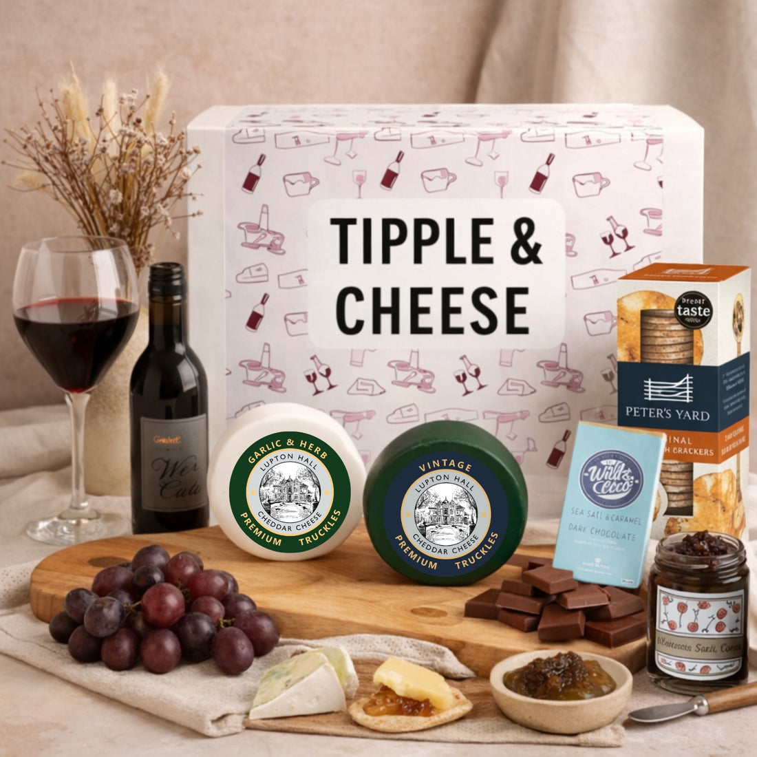 Tipple & Cheese Gift | Cheese Present With a Tipple For Him or For Her ...
